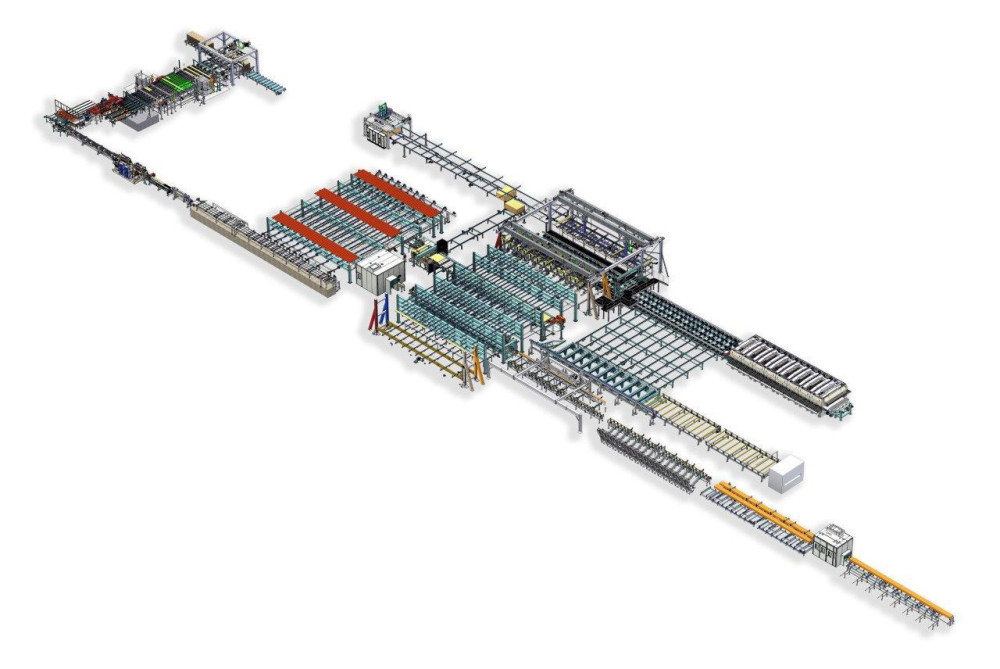 CLT production line in Canada | Ledinek