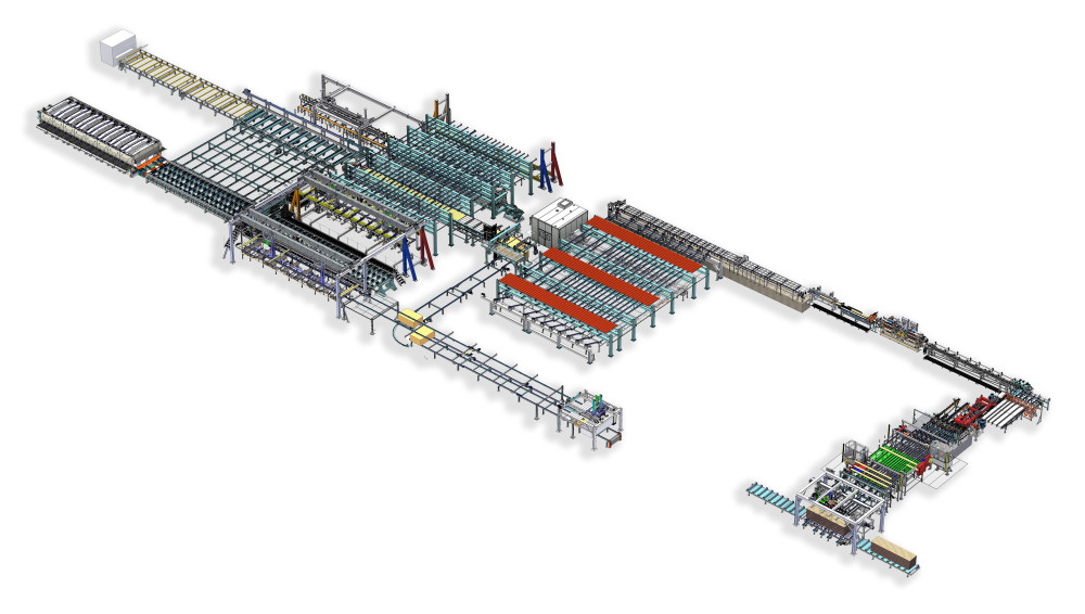 CLT production line in Canada | Ledinek