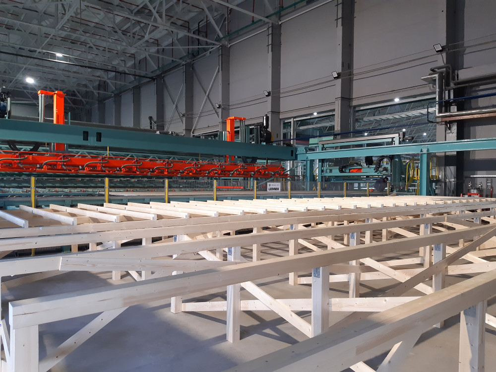 CLT production line in Russia | Ledinek