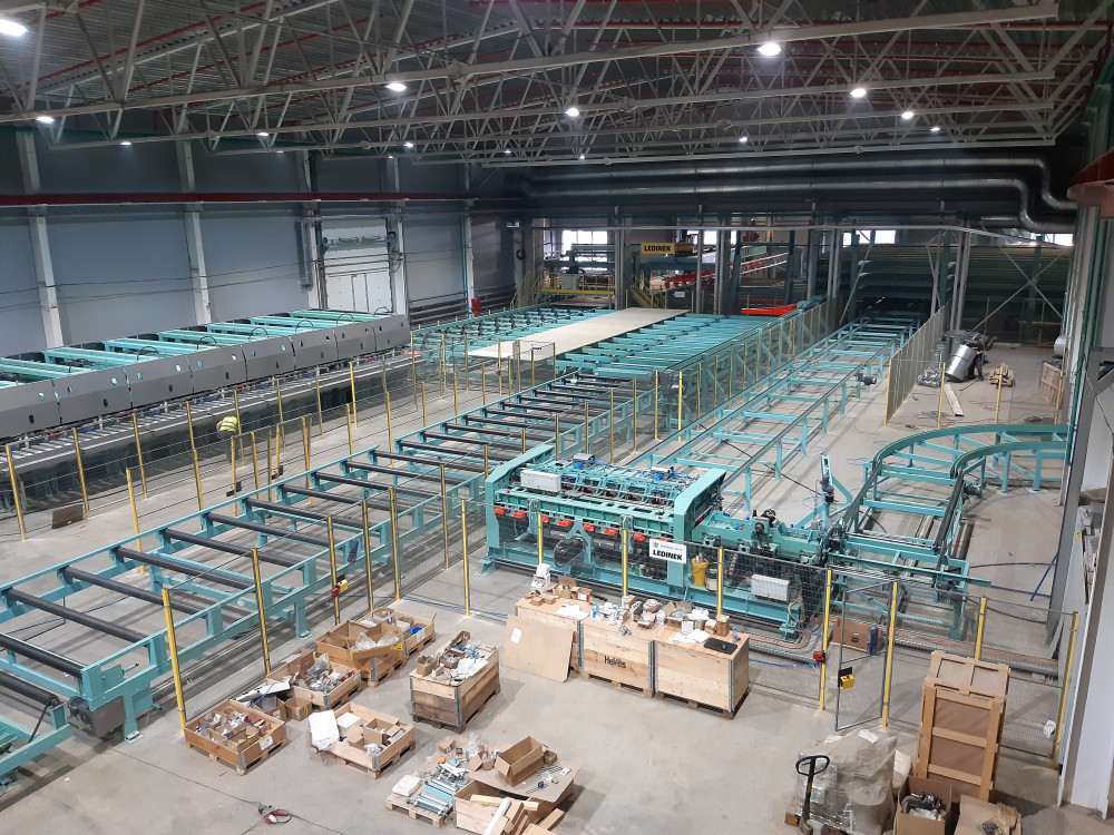 CLT production line in Russia | Ledinek