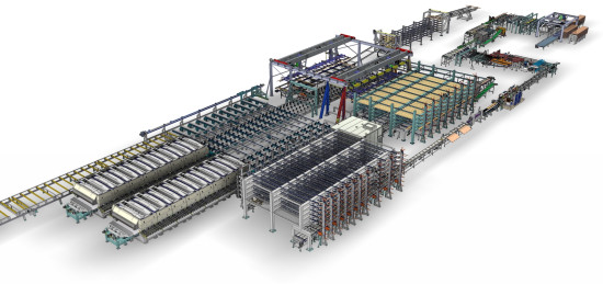 CLT production line in Canada | Ledinek